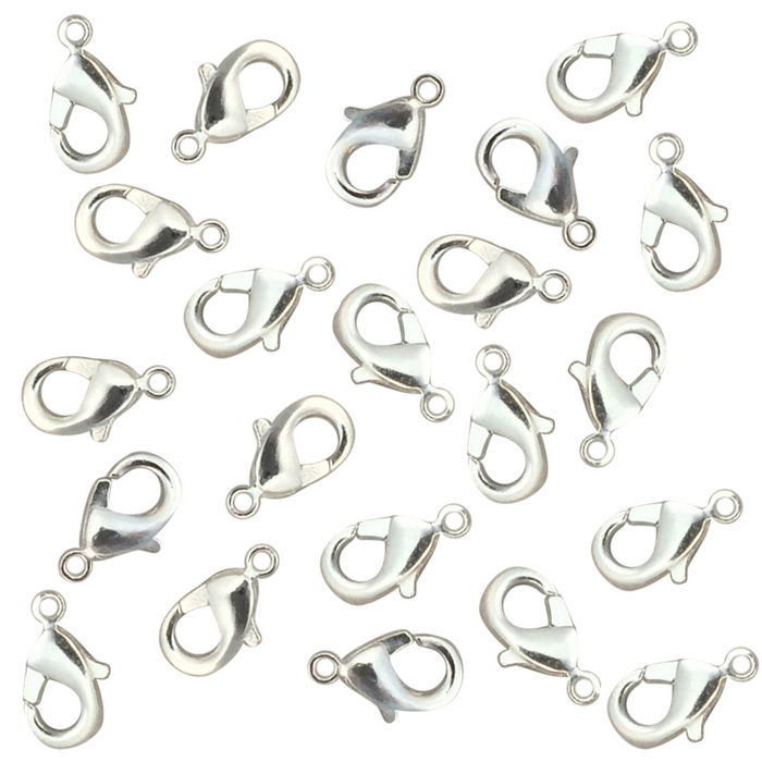 Silver Lobster Clasp 9mm x 5mm in Base Metal Bag of 10 Pieces » Base ...